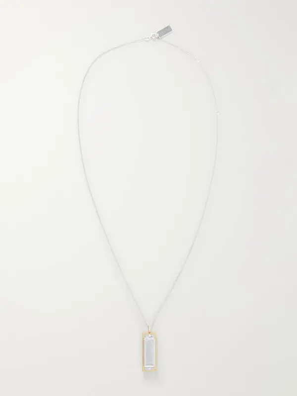 LEMAIRE Harmonica Necklace - Silver