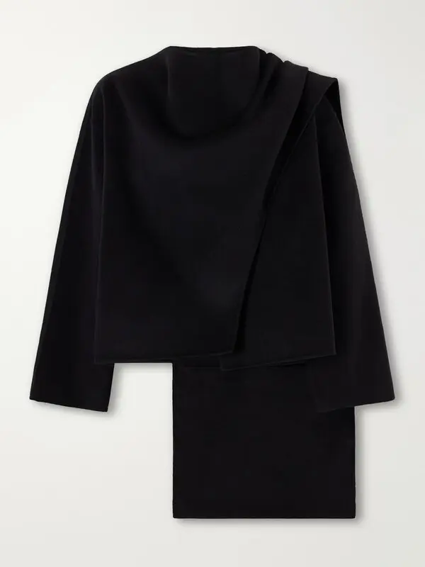 Arch4 Halehurst Cape-effect Wool, Cashmere And Silk-blend Jacket - Black