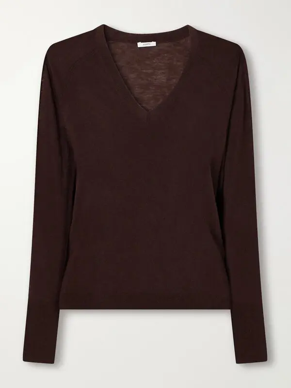 JOSEPH Cetus Cashair Cashmere Sweater - Brown