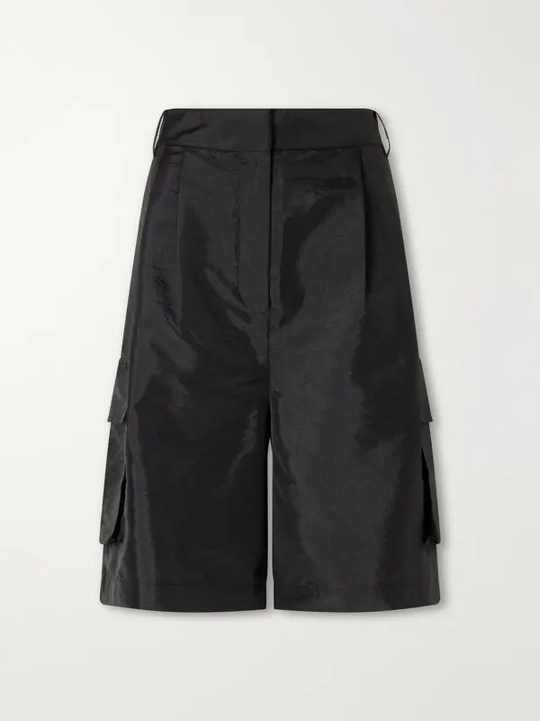 Tibi Stella Shell Shorts - Black
