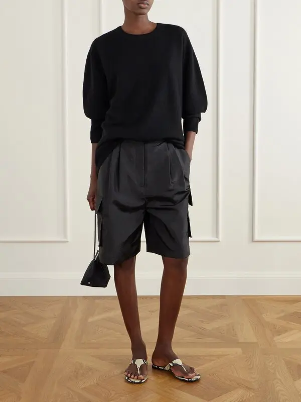 Tibi Stella Shell Shorts - Black