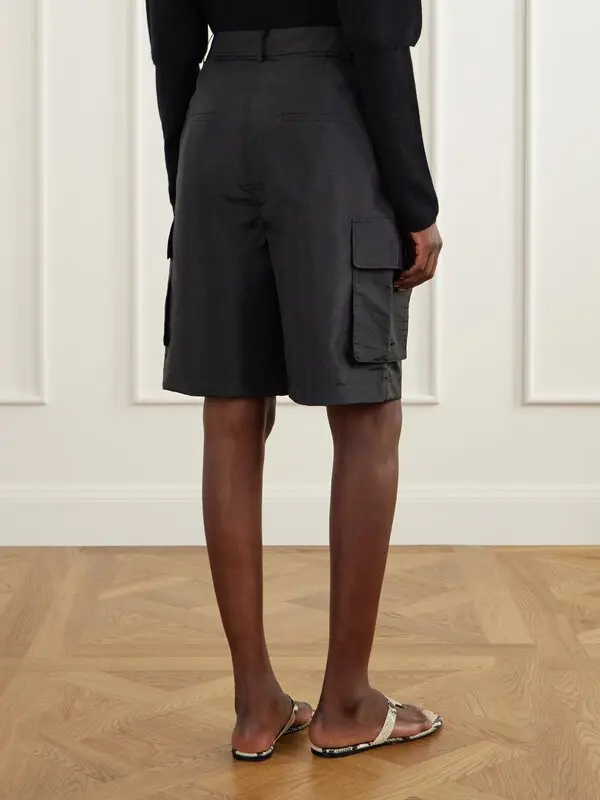 Tibi Stella Shell Shorts - Black