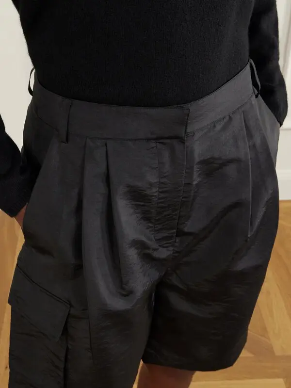 Tibi Stella Shell Shorts - Black