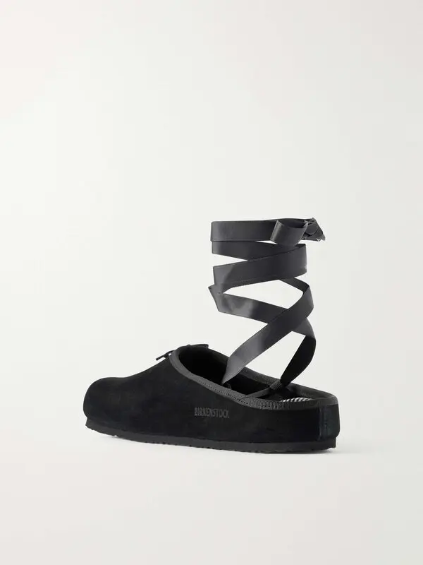 BIRKENSTOCK Repetto Opera Bow-embellished Suede Mules
