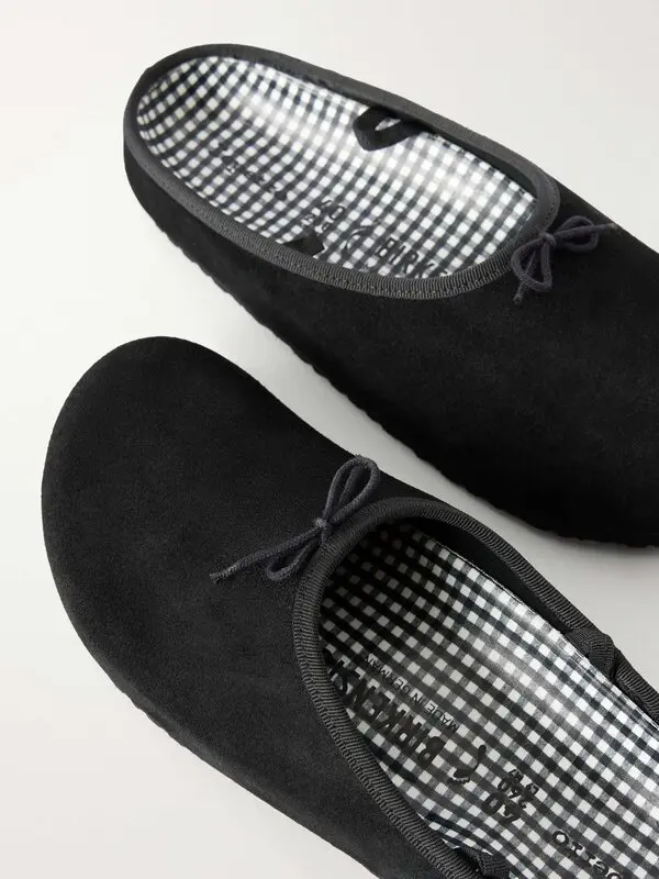 BIRKENSTOCK Repetto Opera Bow-embellished Suede Mules