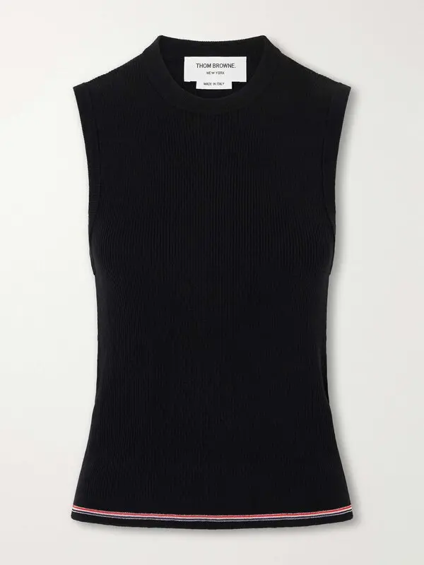 Thom Browne Ribbed Merino Wool Tank