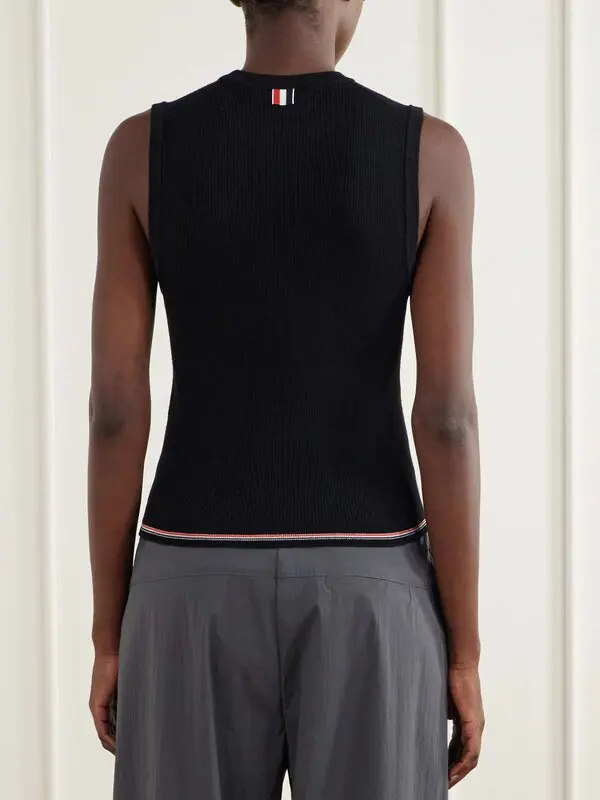 Thom Browne Ribbed Merino Wool Tank