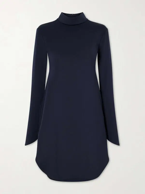 THE PARK Morgan Mock-neck Pyratex® Stretch-jersey Mini Dress