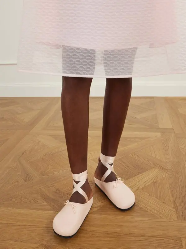 BIRKENSTOCK Repetto Opera Bow-embellished Leather Mules