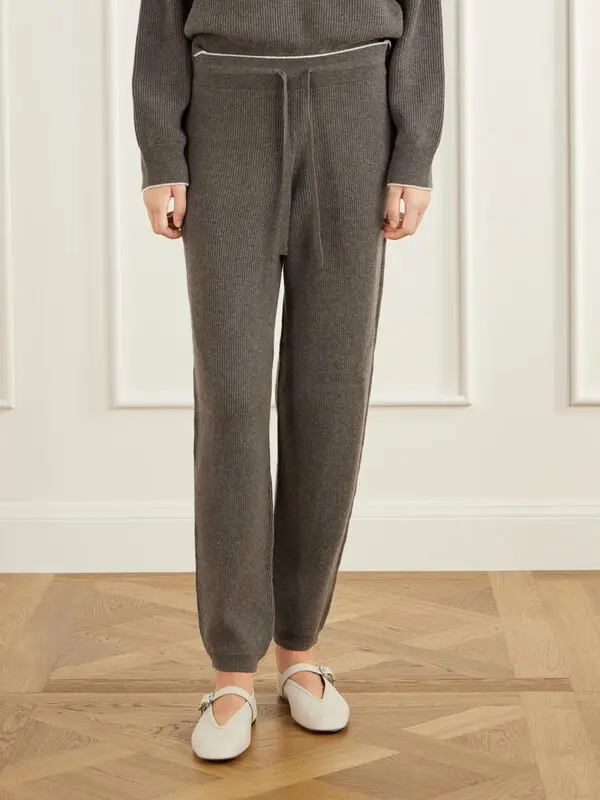 Arch4 Elsa Ribbed Cashmere Sweater And Pants Set
