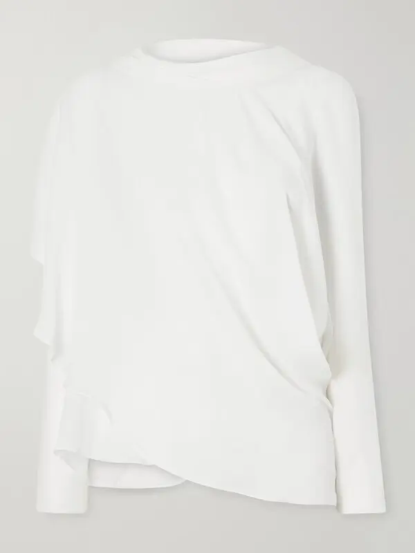 ANDRES OTALORA Una Luz Silk-georgette Blouse