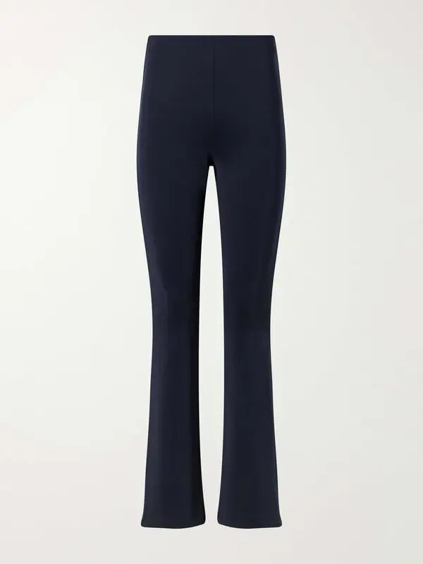 THE PARK Sarah Pyratex® Recycled Stretch-jersey Slim-fit Pants - Navy