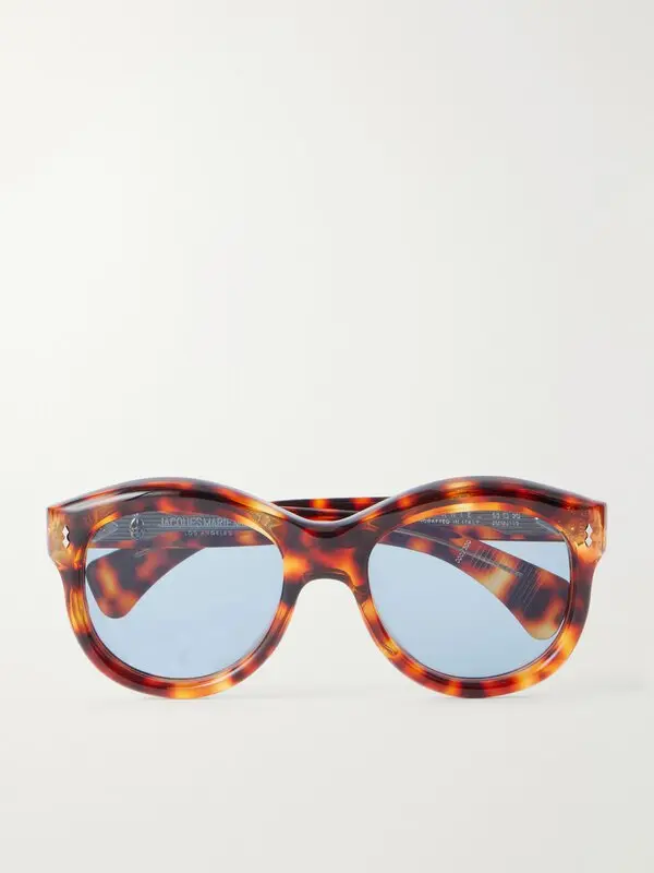 JACQUES MARIE MAGE Jennie Round-frame Acetate Sunglasses