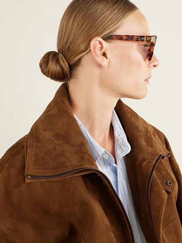 JACQUES MARIE MAGE Jennie Round-frame Acetate Sunglasses