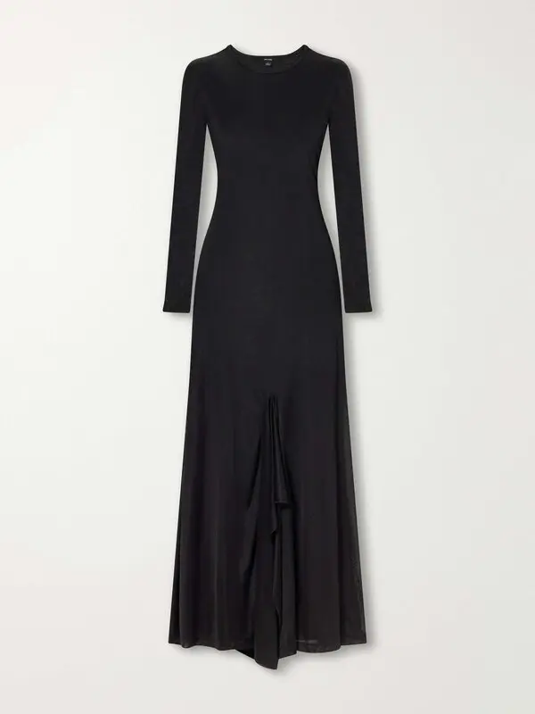 THE PARK Eileen Ruffled Lyocell Maxi Dress