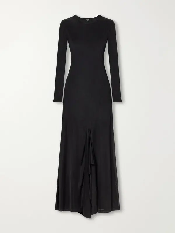 THE PARK Eileen Ruffled Lyocell Maxi Dress