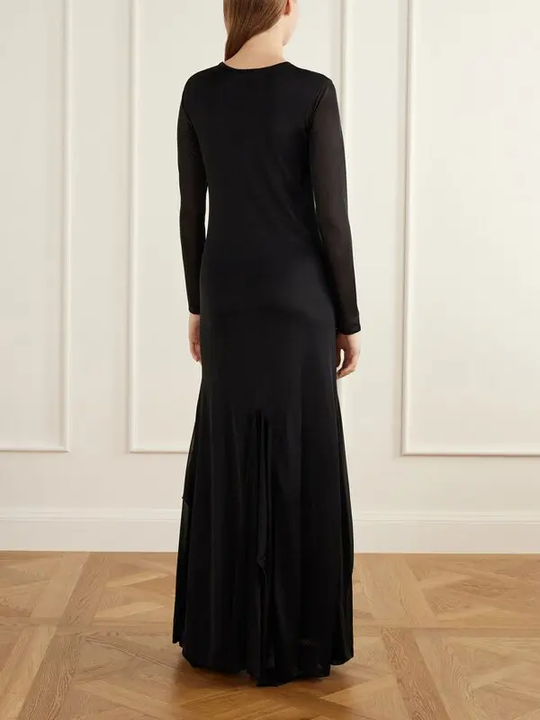 THE PARK Eileen Ruffled Lyocell Maxi Dress