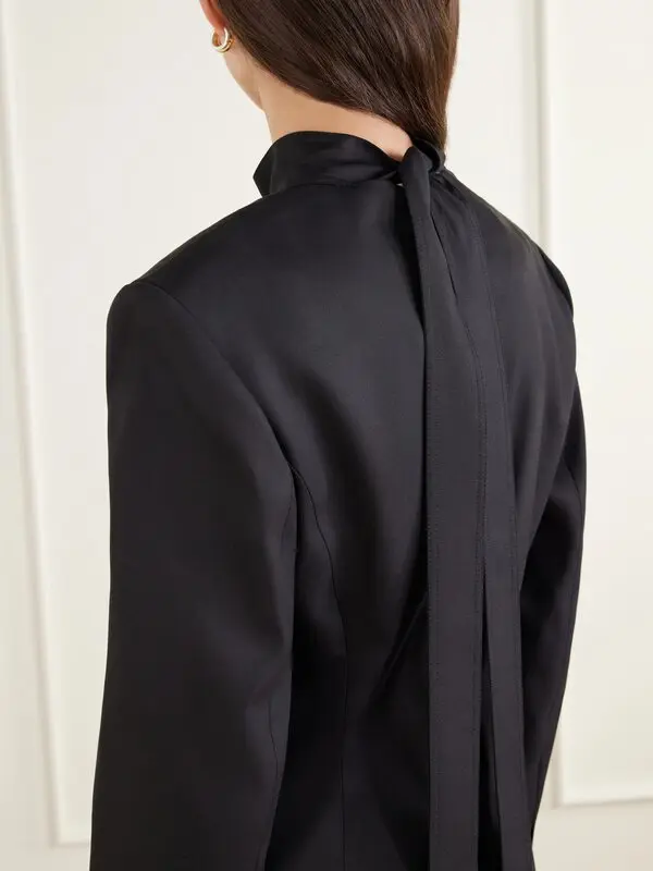 HEIRLOME Brigette Silk-twill Midi Dress