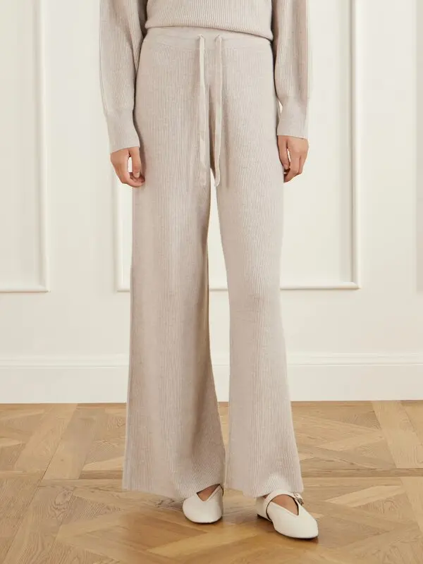 Arch4 Partridges Ribbed Cashmere Sweater And Pants Set
