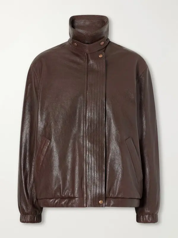 Magda Butrym Leather Blouson Jacket