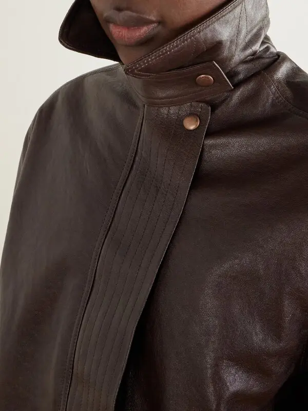 Magda Butrym Leather Blouson Jacket
