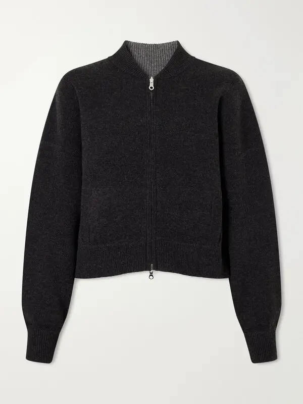 Arch4 New Jace Cashmere Zip-up Cardigan - Gray