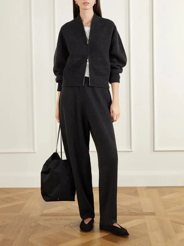 Arch4 New Jace Cashmere Zip-up Cardigan - Gray