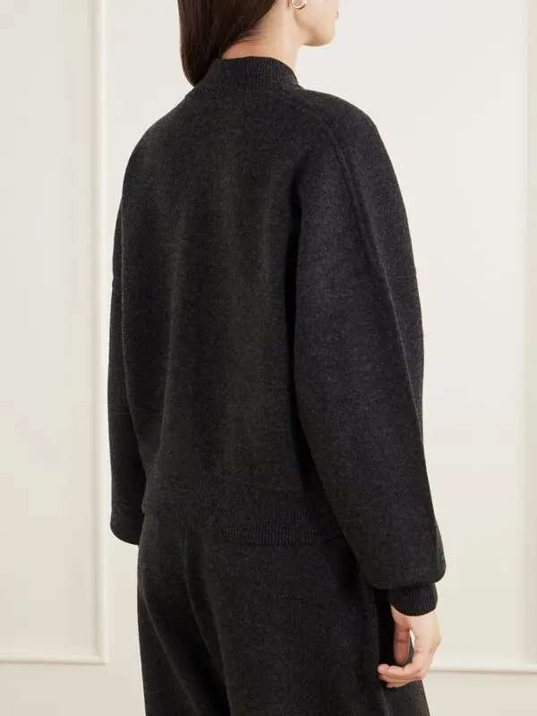Arch4 New Jace Cashmere Zip-up Cardigan - Gray