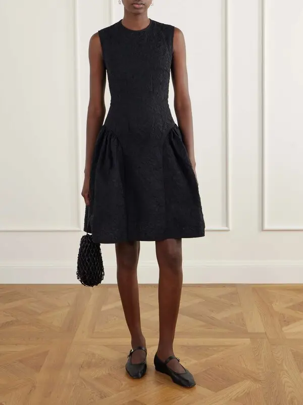 Cecilie Bahnsen Flodie Matelassé Knee-length Dress