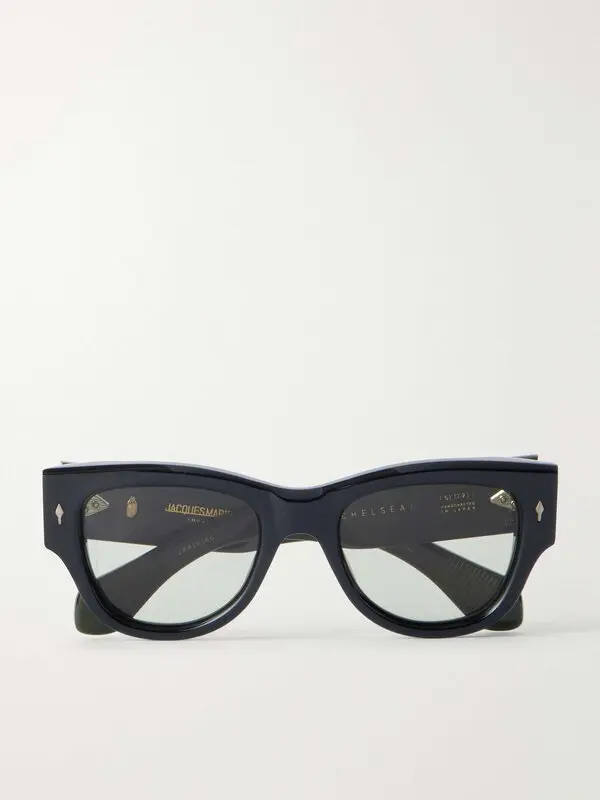 JACQUES MARIE MAGE Chelsea Square-frame Acetate Sunglasses
