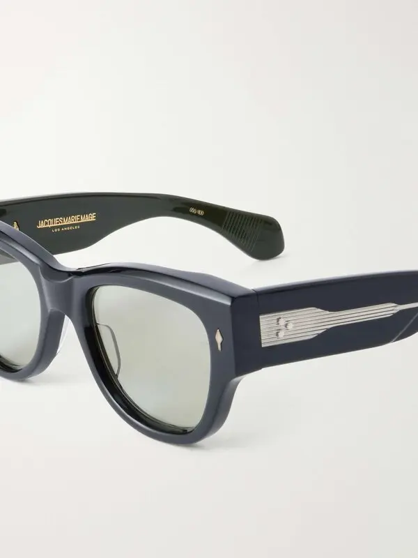 JACQUES MARIE MAGE Chelsea Square-frame Acetate Sunglasses