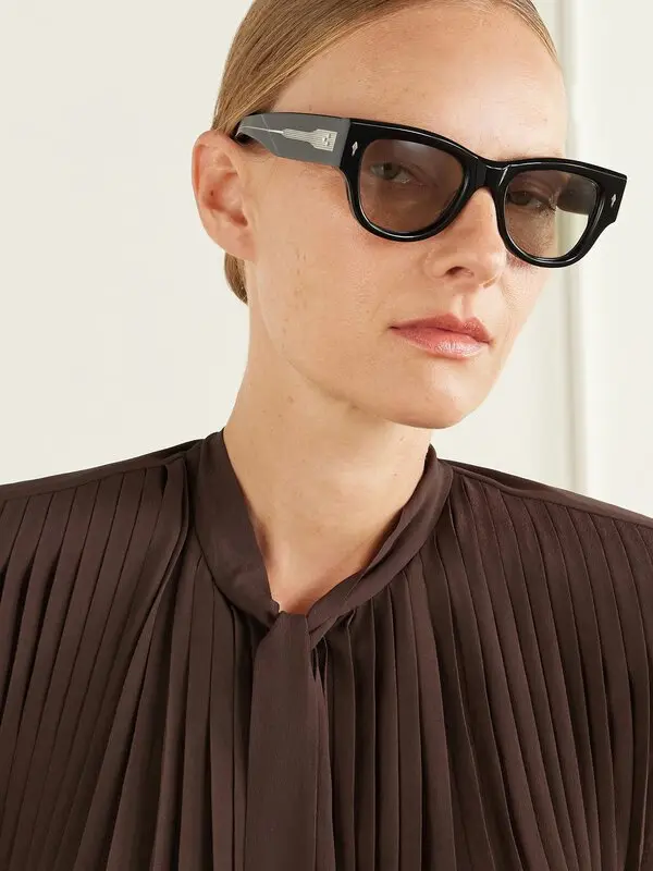 JACQUES MARIE MAGE Chelsea Square-frame Acetate Sunglasses - Black