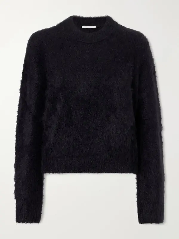 Cecilie Bahnsen Firall Brushed Mohair And Silk-blend Sweater