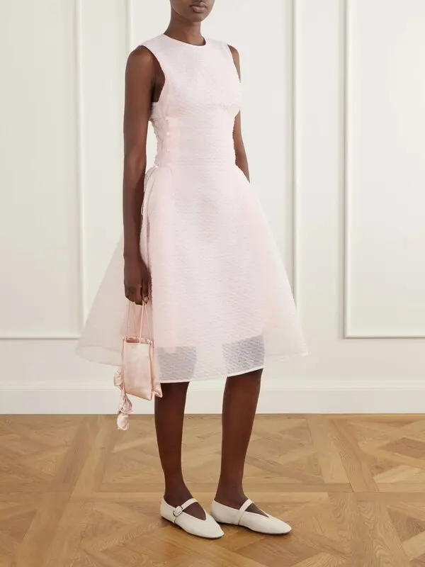 Cecilie Bahnsen Floria Cloque Midi Dress