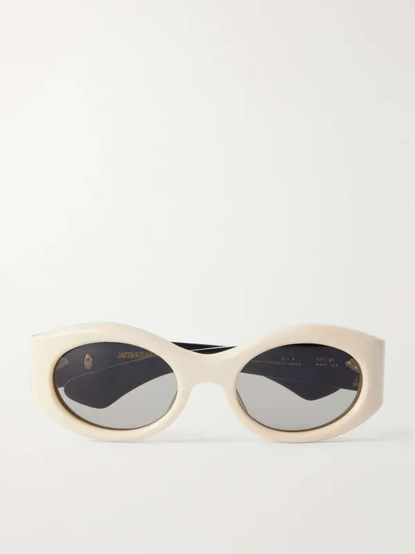 JACQUES MARIE MAGE Gia Oversized Oval-frame Acetate Sunglasses