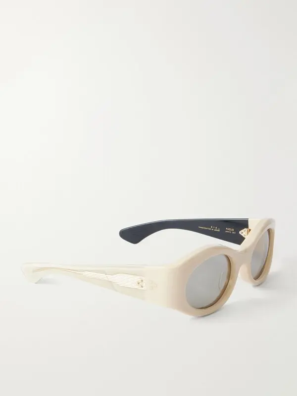 JACQUES MARIE MAGE Gia Oversized Oval-frame Acetate Sunglasses