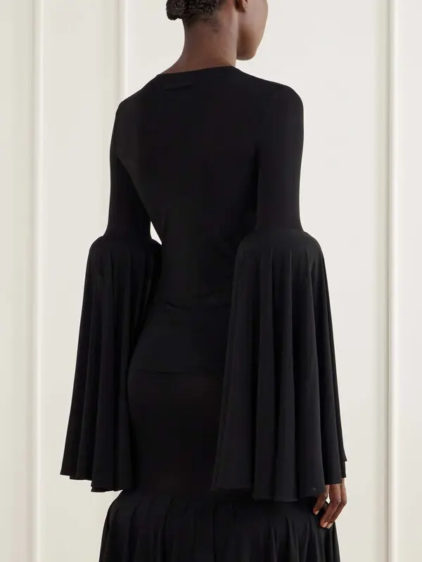 JEAN PAUL GAULTIER Gathered Jersey Blouse