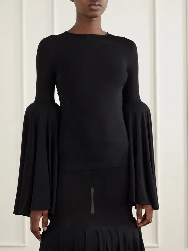 JEAN PAUL GAULTIER Gathered Jersey Blouse