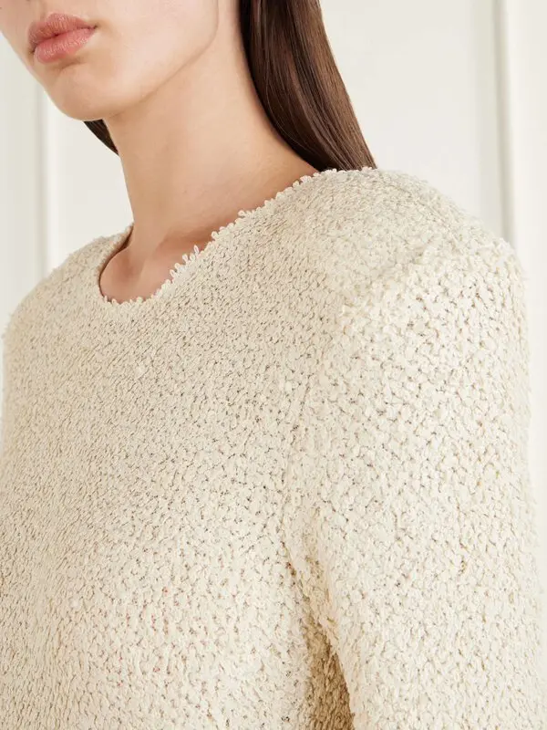 HEIRLOME Mercedes Bouclé Maxi Dress - Cream
