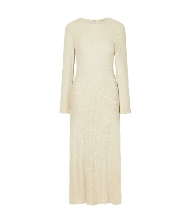 HEIRLOME Mercedes Bouclé Maxi Dress - Cream