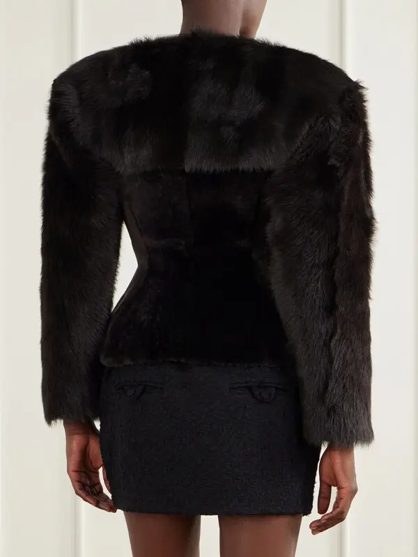 Magda Butrym Shearling Jacket - Brown