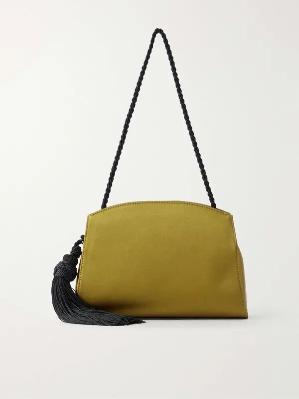 LIFFNER Tassel Satin Shoulder Bag