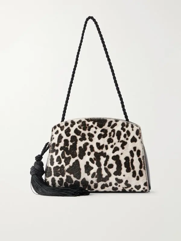 LIFFNER Tassel Animal-print Calf-hair Shoulder Bag - Animal Print
