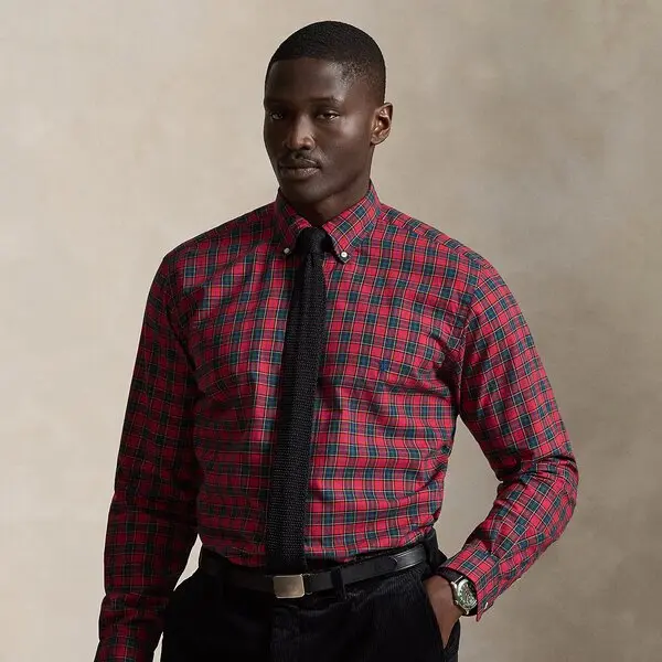 Ralph Lauren Plaid Twill Shirt - Rl2000 Red/active Royal