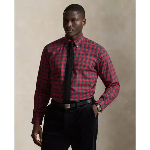Ralph Lauren Plaid Twill Shirt - Rl2000 Red/active Royal