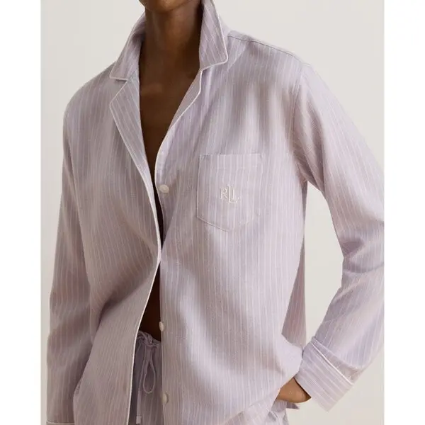 Ralph Lauren Striped Brushed Twill Sleep Set