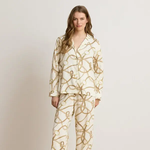 Ralph Lauren Belting-print Sateen Sleep Set