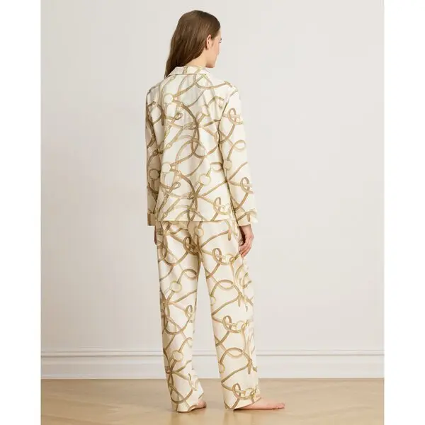 Ralph Lauren Belting-print Sateen Sleep Set