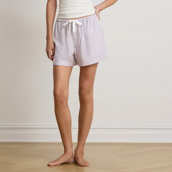 Ralph Lauren Striped Brushed Twill Pj Boxer Short