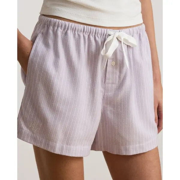 Ralph Lauren Striped Brushed Twill Pj Boxer Short
